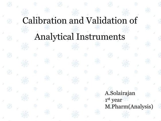 Calibration of uv visible spectrophotometer | PPTX | Chemistry | Science