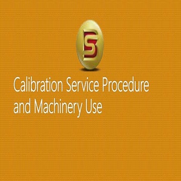 Calibration Service Singapore | PPT