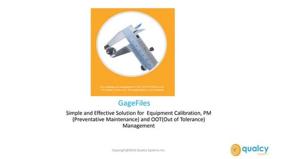 Calibration Management Software Streamlining Your Process | PDF