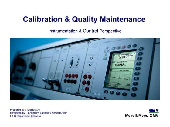 Calibration of Instruments | PPTX | Science
