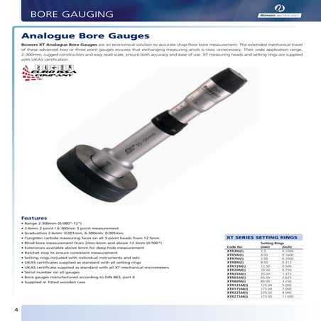 Calibru inelar triobor | PDF