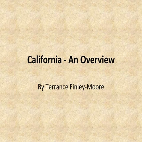 California: An Overview | PPT