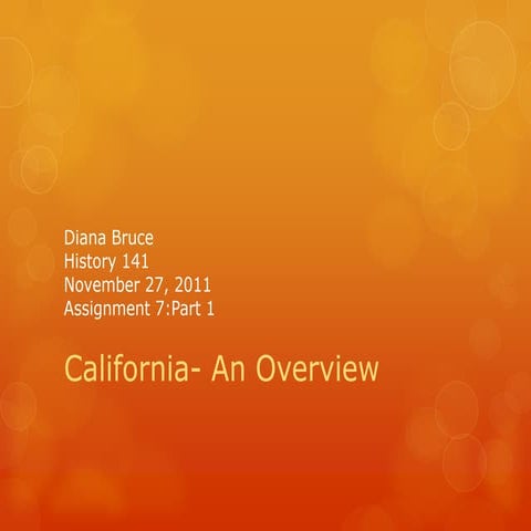California | PPTX | History | Genres