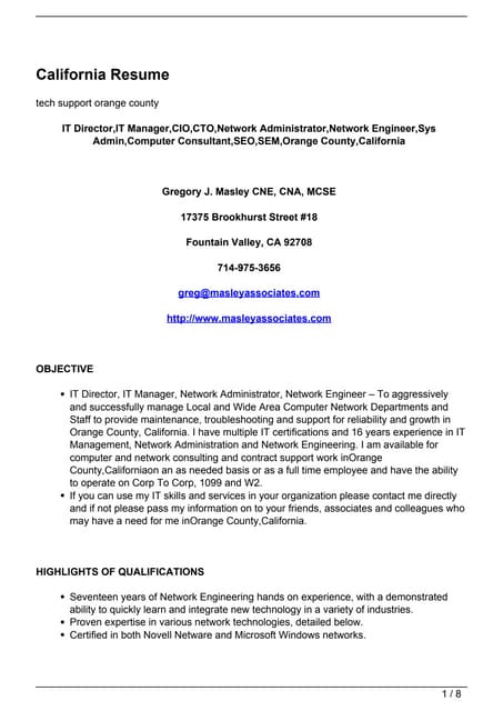 CNE Resume | PDF