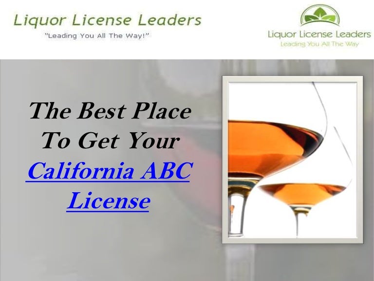 California Abc License