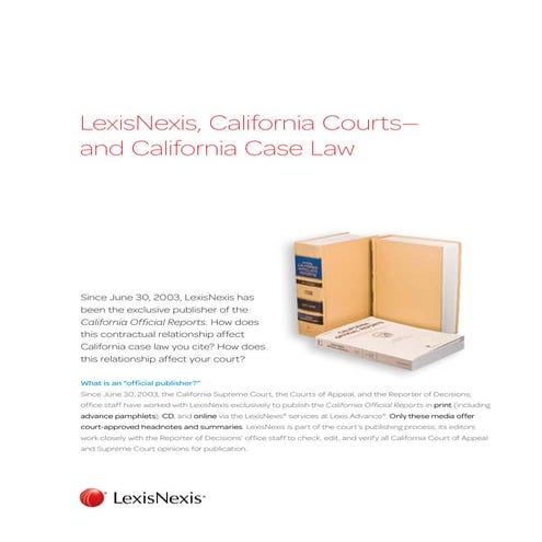 LexisNexis Publisher brochure | PDF