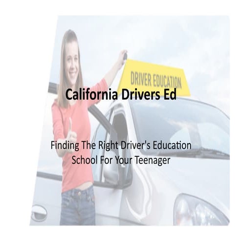 California drivers ed | PDF