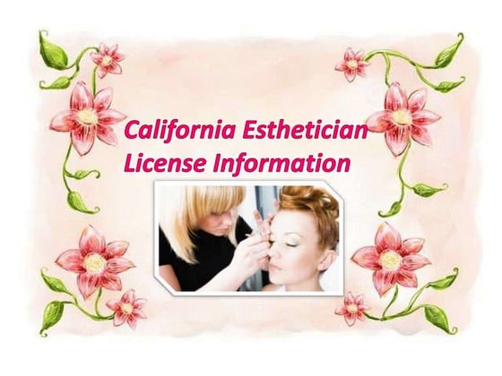 Virginia esthetician license information | PPTX