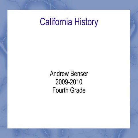 California History | PPT