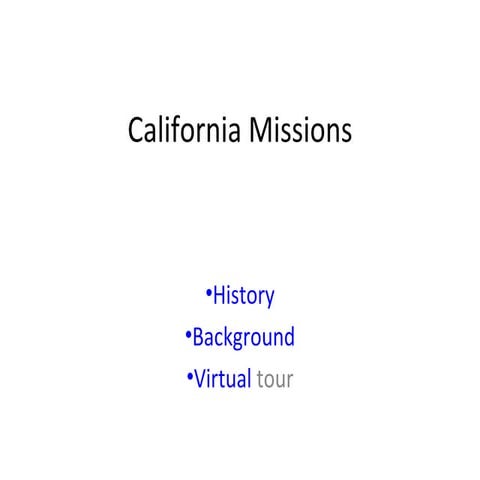 California Missions | PPT