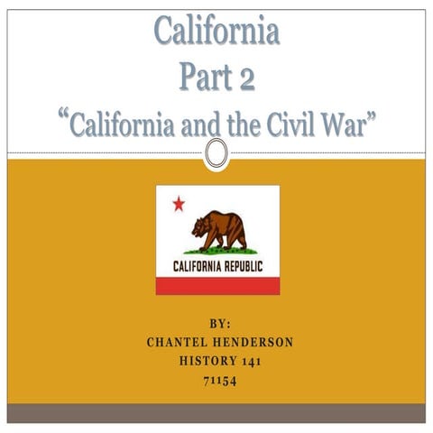 Assignment 4 - California Part 1 | PPTX