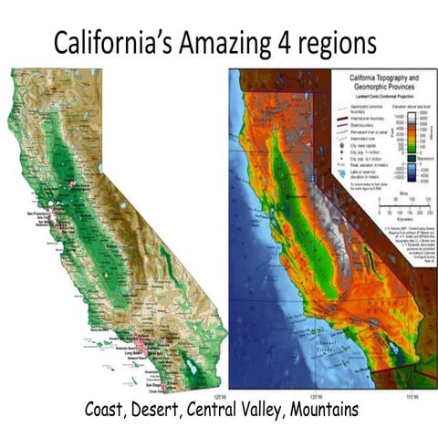 California’s amazing 4 regions | PPTX