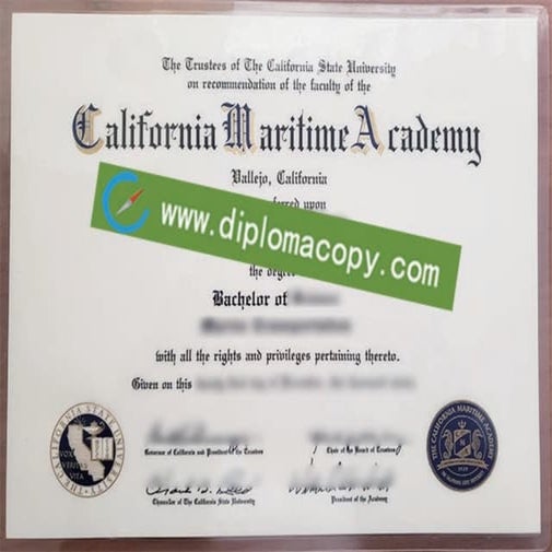 CSU Maritime Academy diploma | PPT