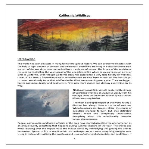 California wildfire | PDF | Disasters