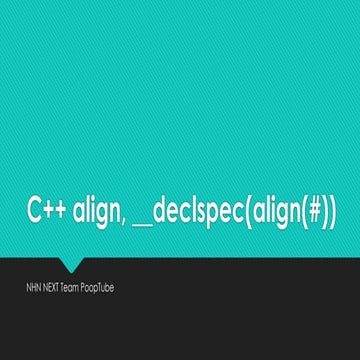 C++ align | PPT