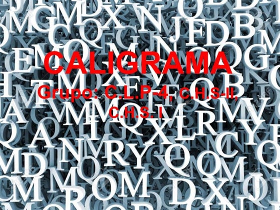 Caligrama chs i 3 (2) | PDF