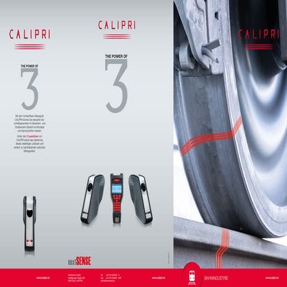 CALIPRI C4x - wheel profile measurement & rail profile measurement | PDF