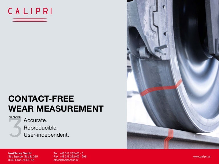 CALIPRI C4x - wheel profile measurement & rail profile measurement