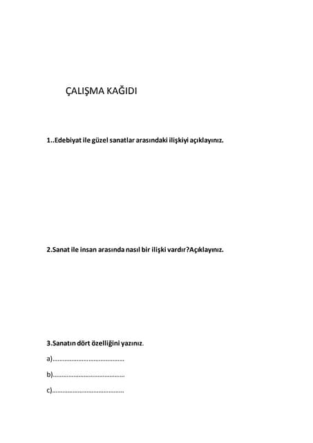 Calisma kagıdı | DOCX
