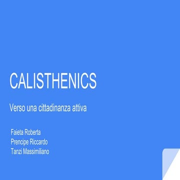 Calisthenics | PPTX