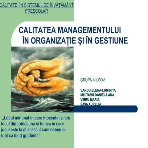 Calitatea managementului | PPT