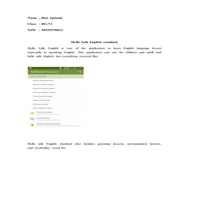 Hello english | DOCX