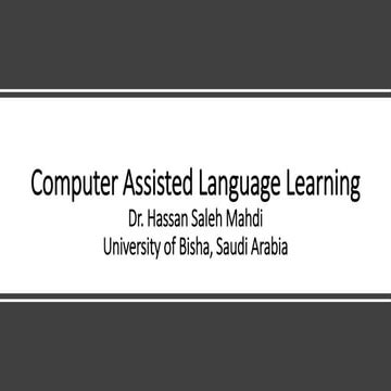 Computer-Assisted Language Learning | PPTX