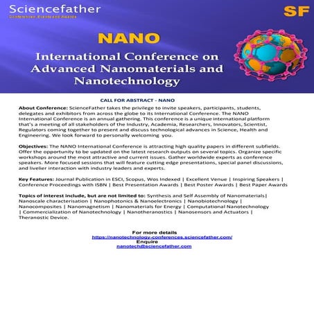 International Conference on Advanced Nanomaterials and Nanotechnology | PDF