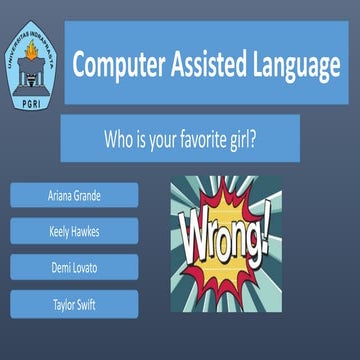 Who is Your Favorite Girl? | PPT