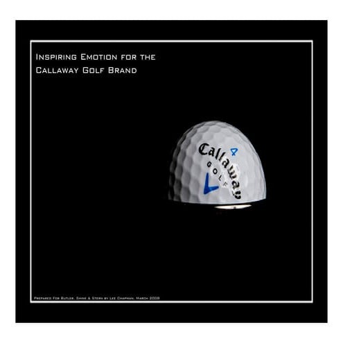 The Strategic Report for The Callaway Golf | PDF