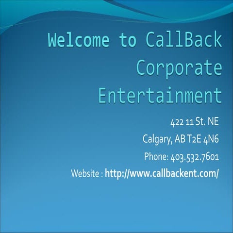 Edmonton Clean Corporate Entertainment | PPT