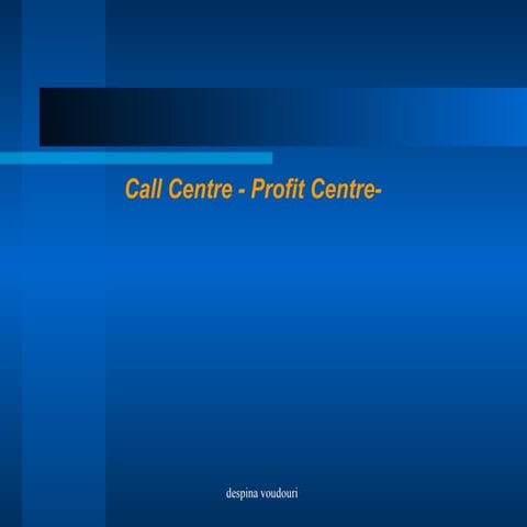 Call center final | PPT