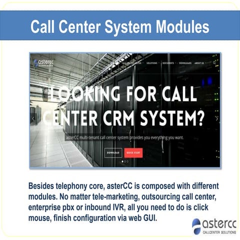 Call Center System Modules | Astercc | PPT