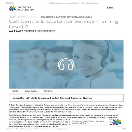 Cleaning Certificate Level 2 - Adams Academy | PDF