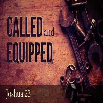Called and Equipped | PPT