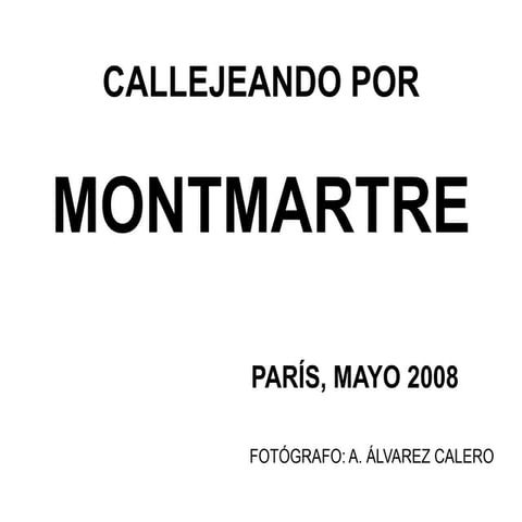 Callejeando por montmartre | PPT