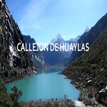 Callejón de Huaylas | PPTX