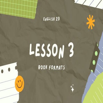 CAL Book Formats | PPT