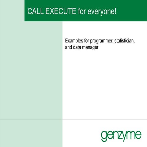 Call Execute For Everyone | PPT | Free Download