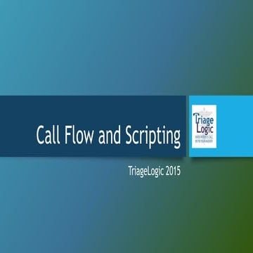 Call flow and scripting | PPTX
