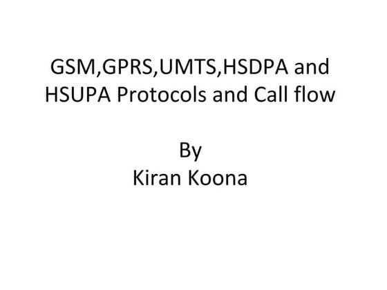 2 g data call flow | PPTX | Computer Networking | Computing