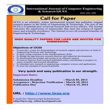 IJESC International journal of engineering science and computing | PPTX