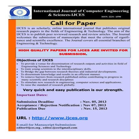 IJESC International journal of engineering science and computing | PPTX
