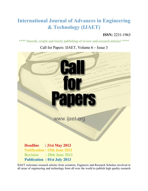 Call for papers | PDF