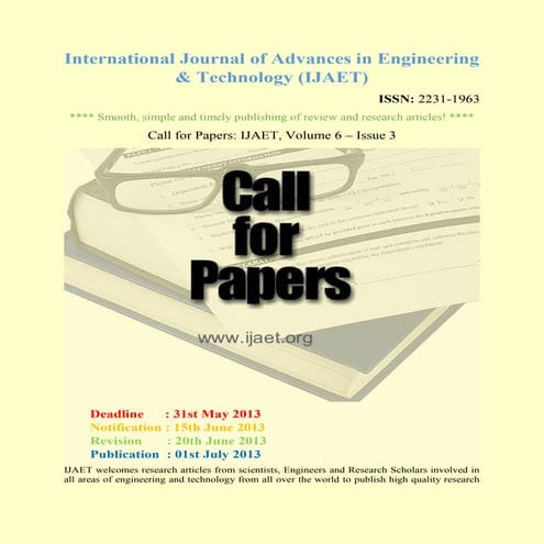 Call for papers journal | PDF