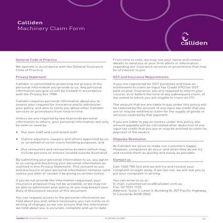 CGU Padlock PDS (Product Disclosure Statement / Policy Wording) | PDF