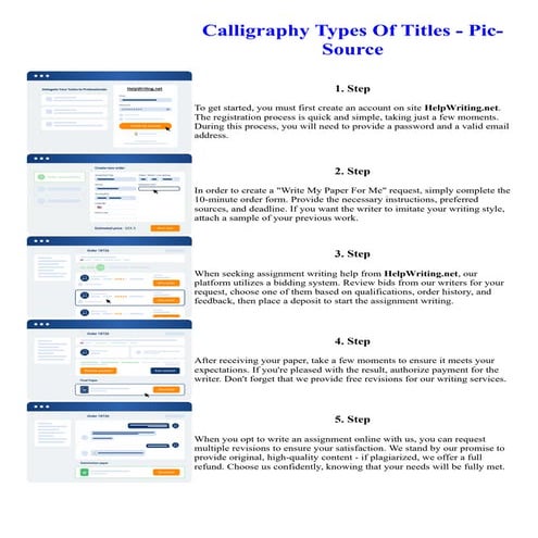 Calligraphy Types Of Titles - Pic-Source | PDF