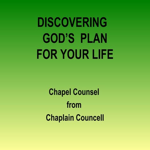 Calling to chaplaincy foreign | PPT