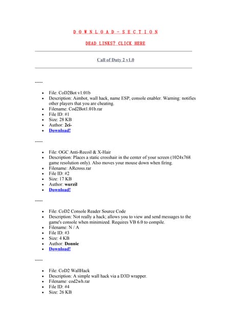 Cd key for call of duty2 | DOCX