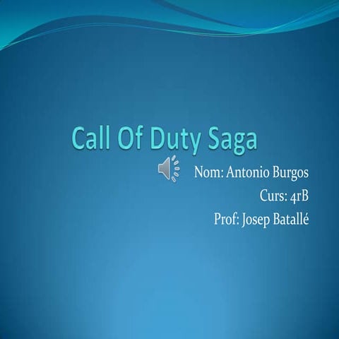 Call of duty: Black ops | PPTX
